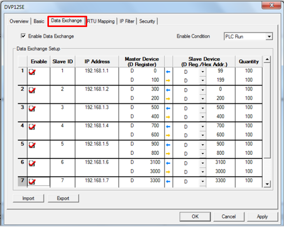 Data exchange between the Delta DVP12-SE PLC and Other PLC via Ethernet ...